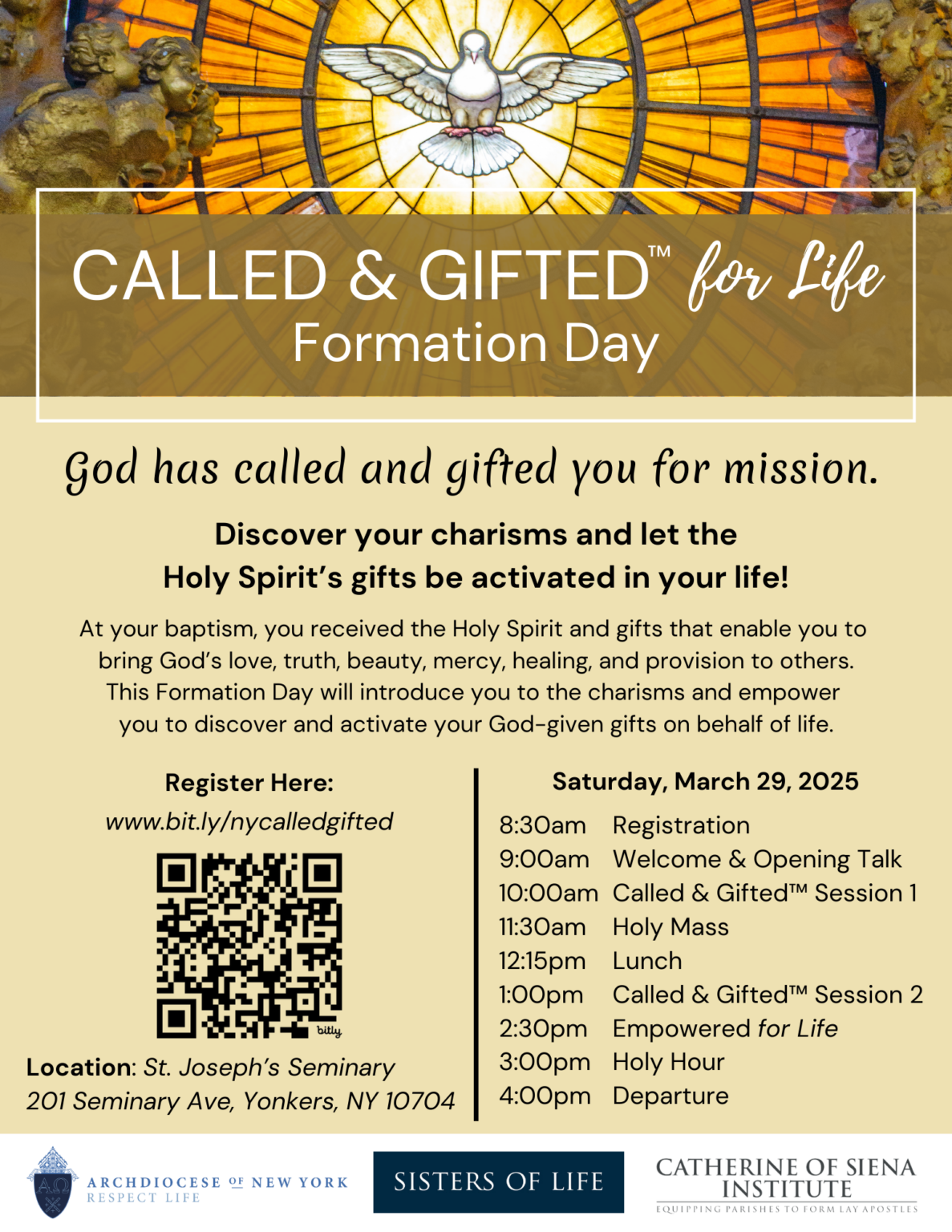 Called & Gifted™ for Life Formation Day - Archdiocese of New York