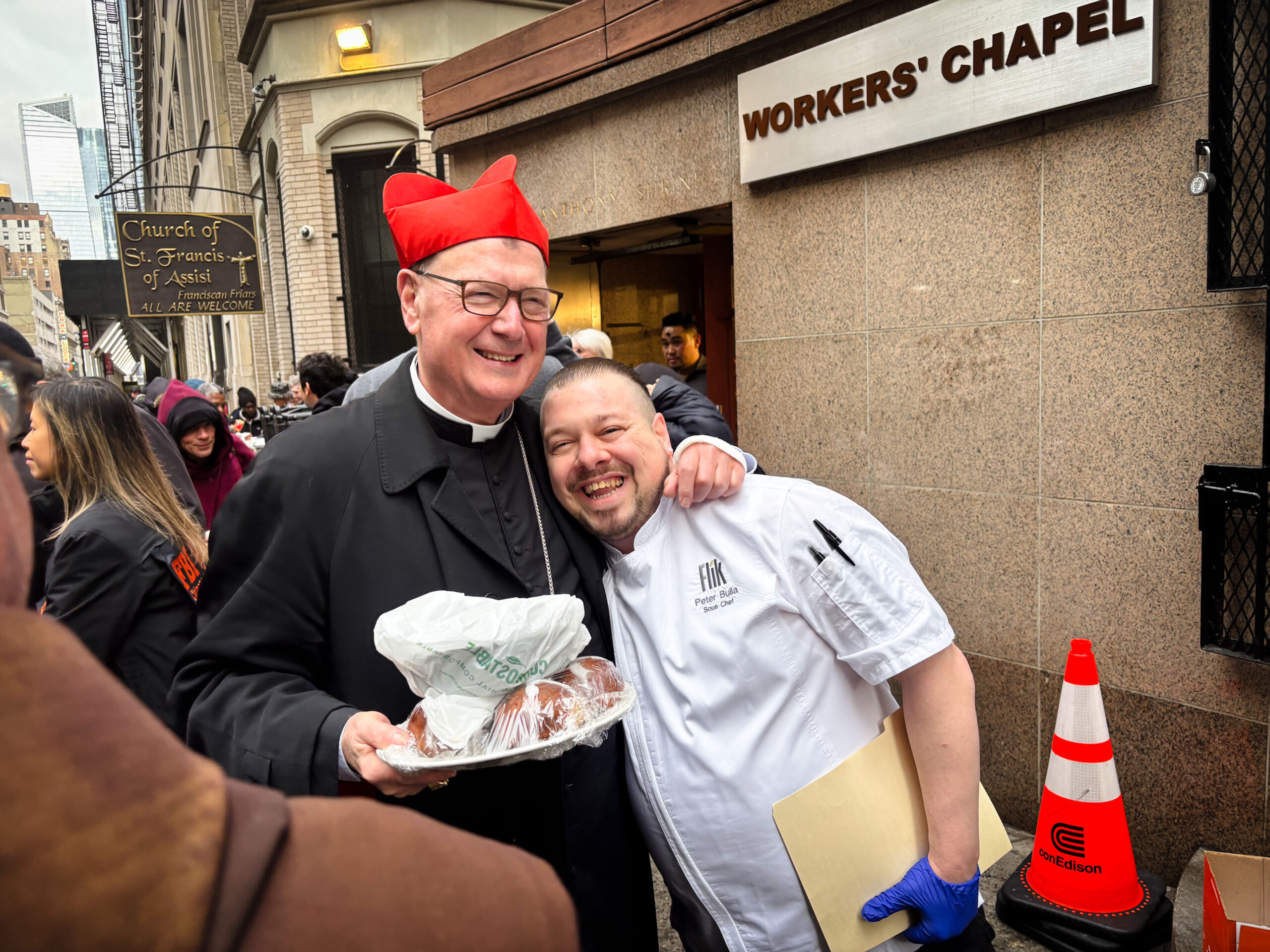 Faith in Action: Cardinal Dolan Serves the Hungry at St. Francis ...