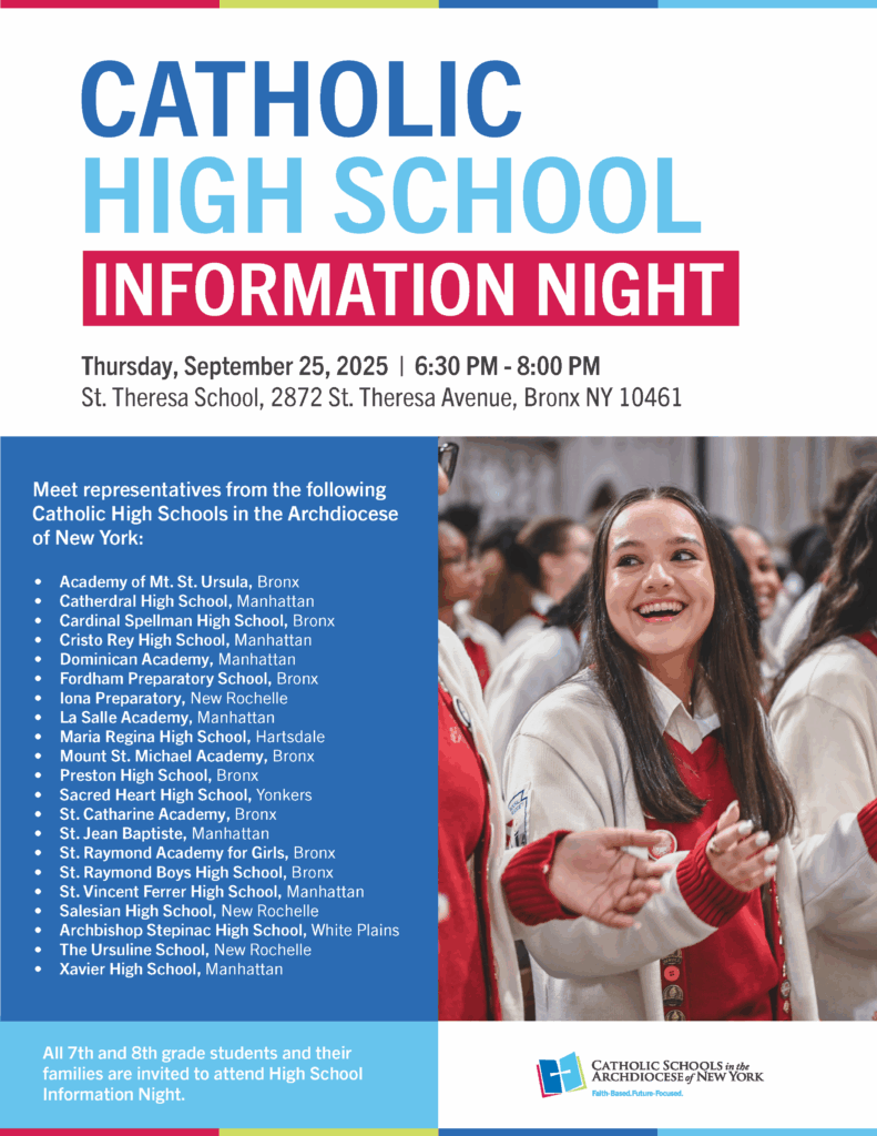 Catholic High School Information Night - Archdiocese of New York