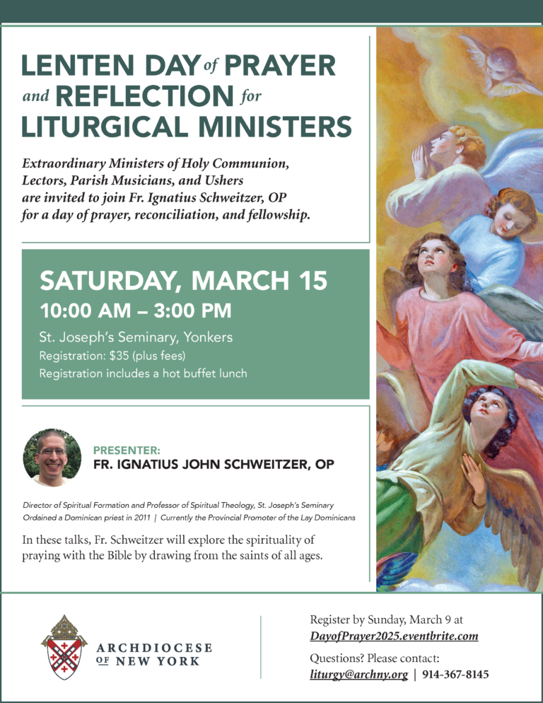 Lenten Day of Prayer and Reflection for Liturgical Ministers ...