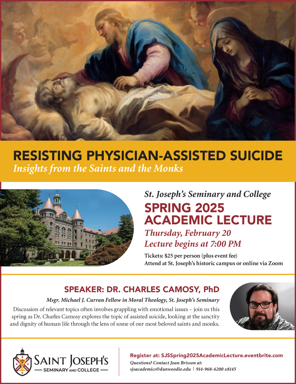 St. Joseph's Seminary Academic Lecture: “Resisting Physician-Assisted ...