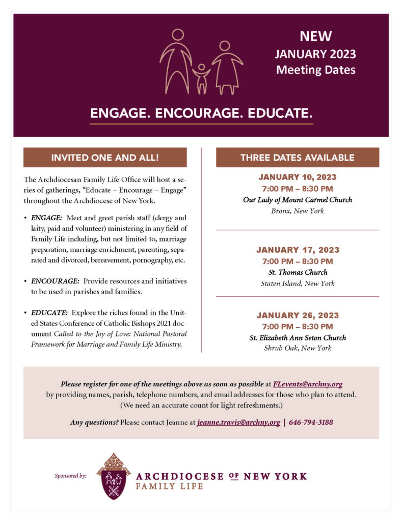 Pre-Cana Day in English - Archdiocese of New York