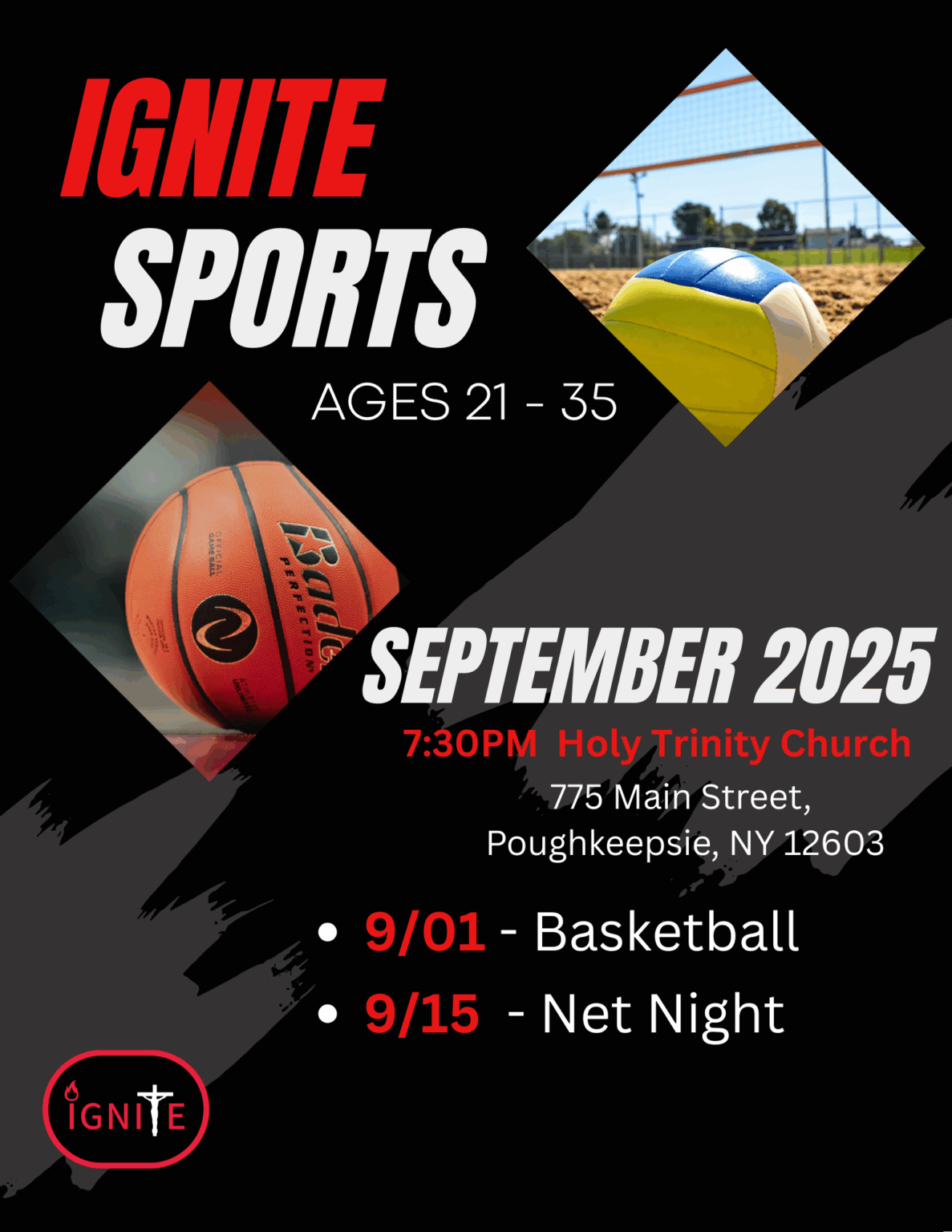 Ignite Young Adult Volleyball Night - Archdiocese of New York