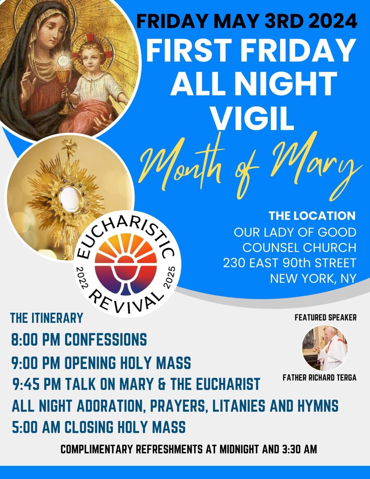 Mary & The Eucharist - First Friday All Night Vigil - Archdiocese of ...
