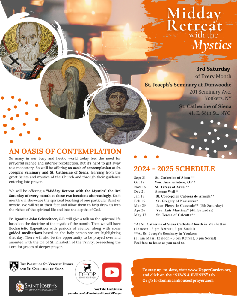 Midday Retreat with the Mystics: Ven. Juan Arintero, OP - Archdiocese ...
