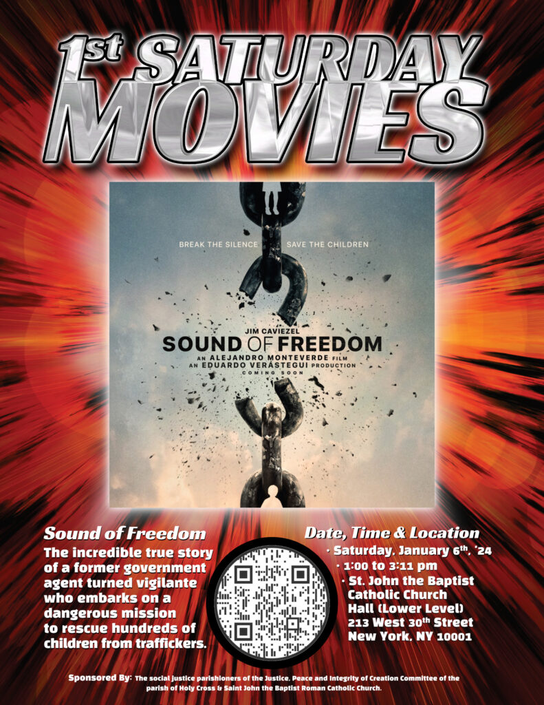 1st Saturday Movies at St. John the Baptist Roman Catholic Church ...