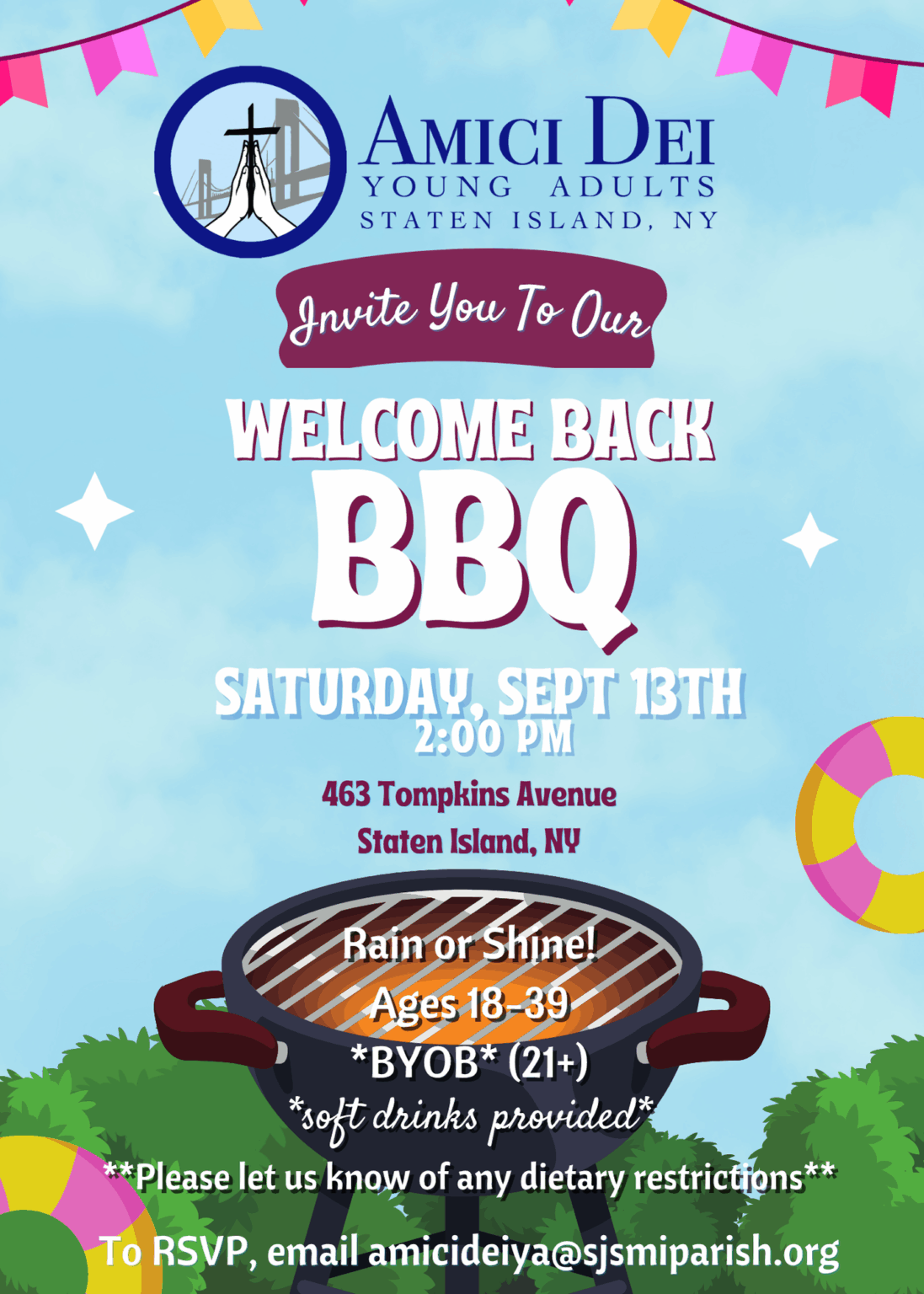 Welcome Back BBQ - Archdiocese of New York